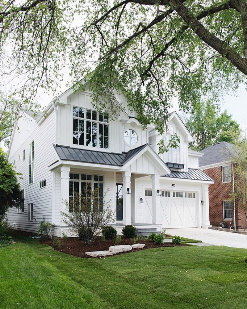 Gorgeous White Homes + White Exterior Paint Colors to Try Now! - Hello ...