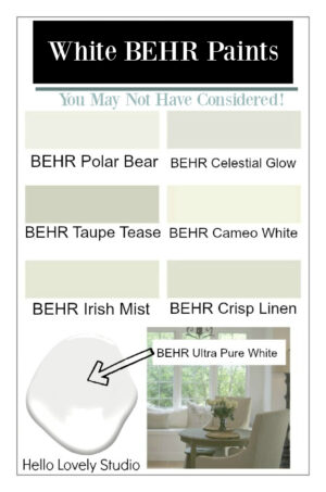 Lovely White Paint Colors You May Not Have Considered! - Hello Lovely