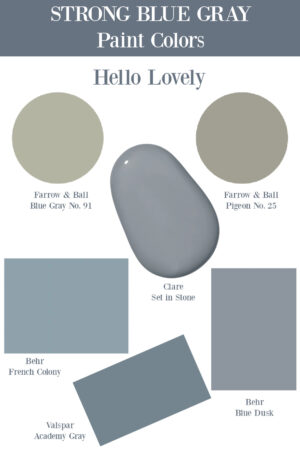 Strong Blue-Gray Paint Colors: How to Evoke a Moody Vibe - Hello Lovely