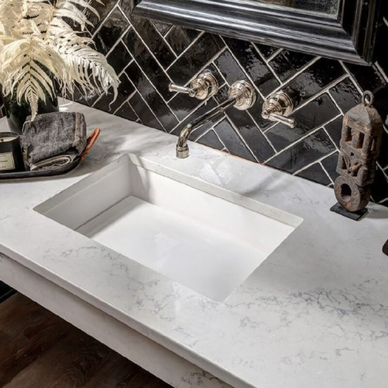White QUARTZ COUNTERTOPS: 3 Viatera Options - Hello Lovely