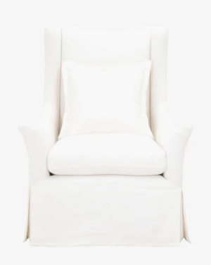 Linen Covered Chairs & How I Live With Belgian Linen - Hello Lovely