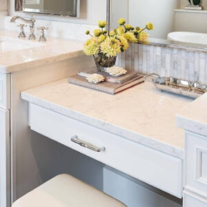 White QUARTZ COUNTERTOPS: 3 Viatera Options - Hello Lovely