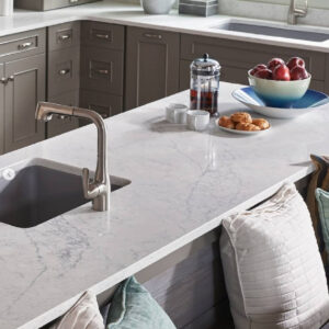 7 Viatera White Quartz Countertop Options to Love - Hello Lovely