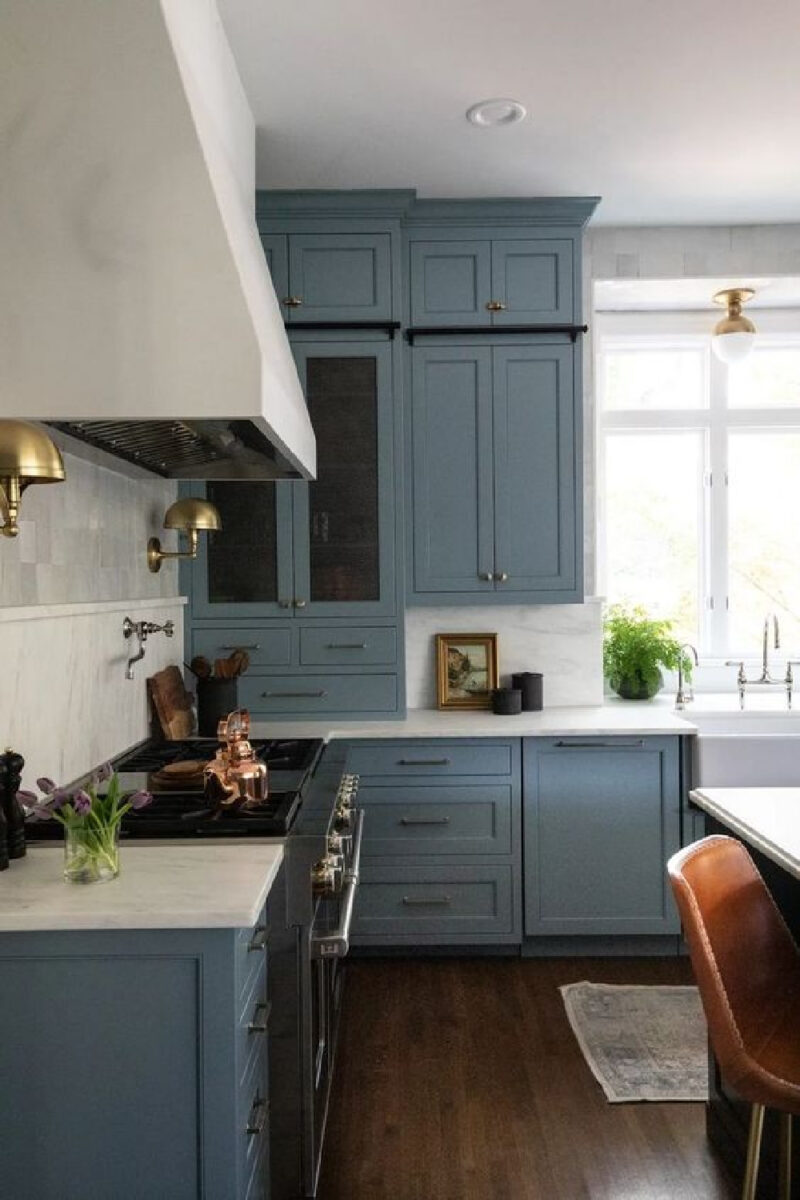 While America is Still Cuckoo for a Cool Blue Kitchen - Hello Lovely