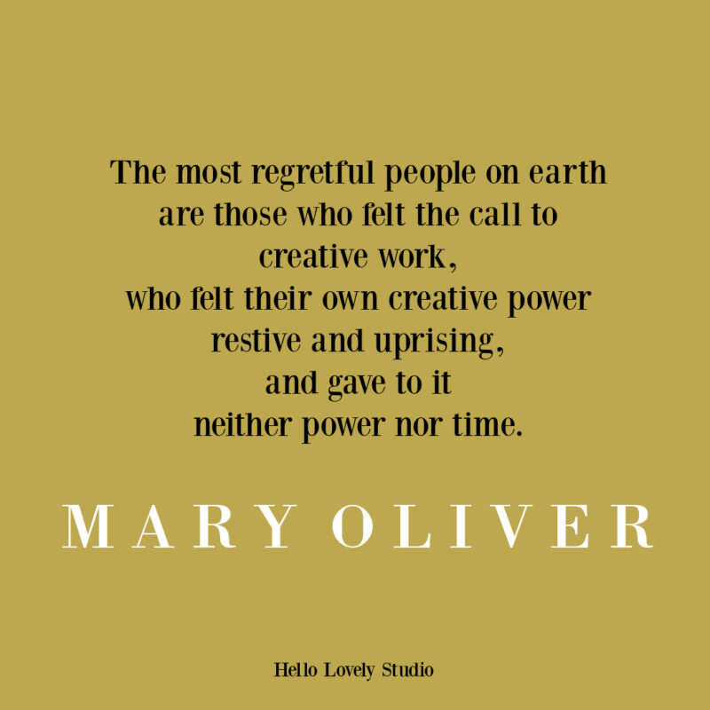 MARY OLIVER: Lovely Words to Feed the Soul - Hello Lovely