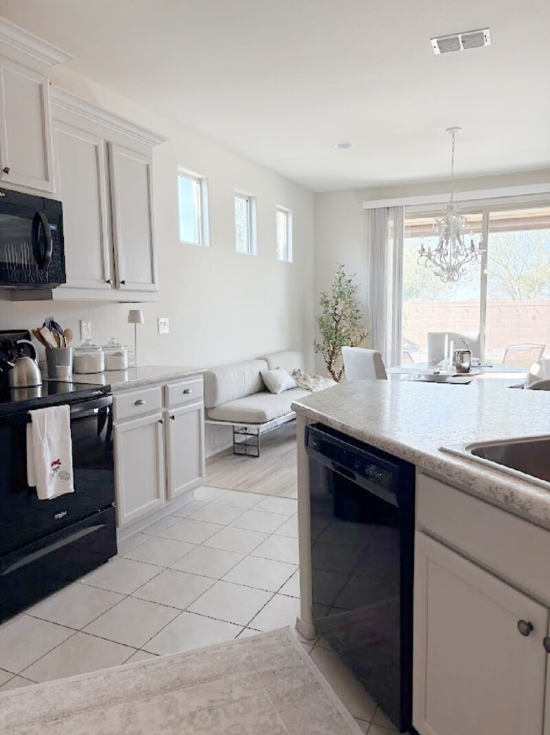 Calm Kitchen Ideas Under $60 For a Builder-Grade Design - Hello Lovely